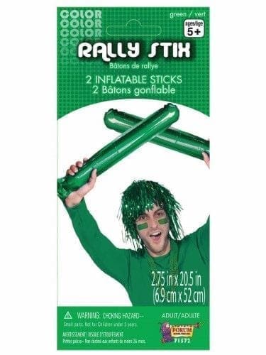 2 Cheerleader Team School Spirit Rally Green Inflatable Colored Spirit ...