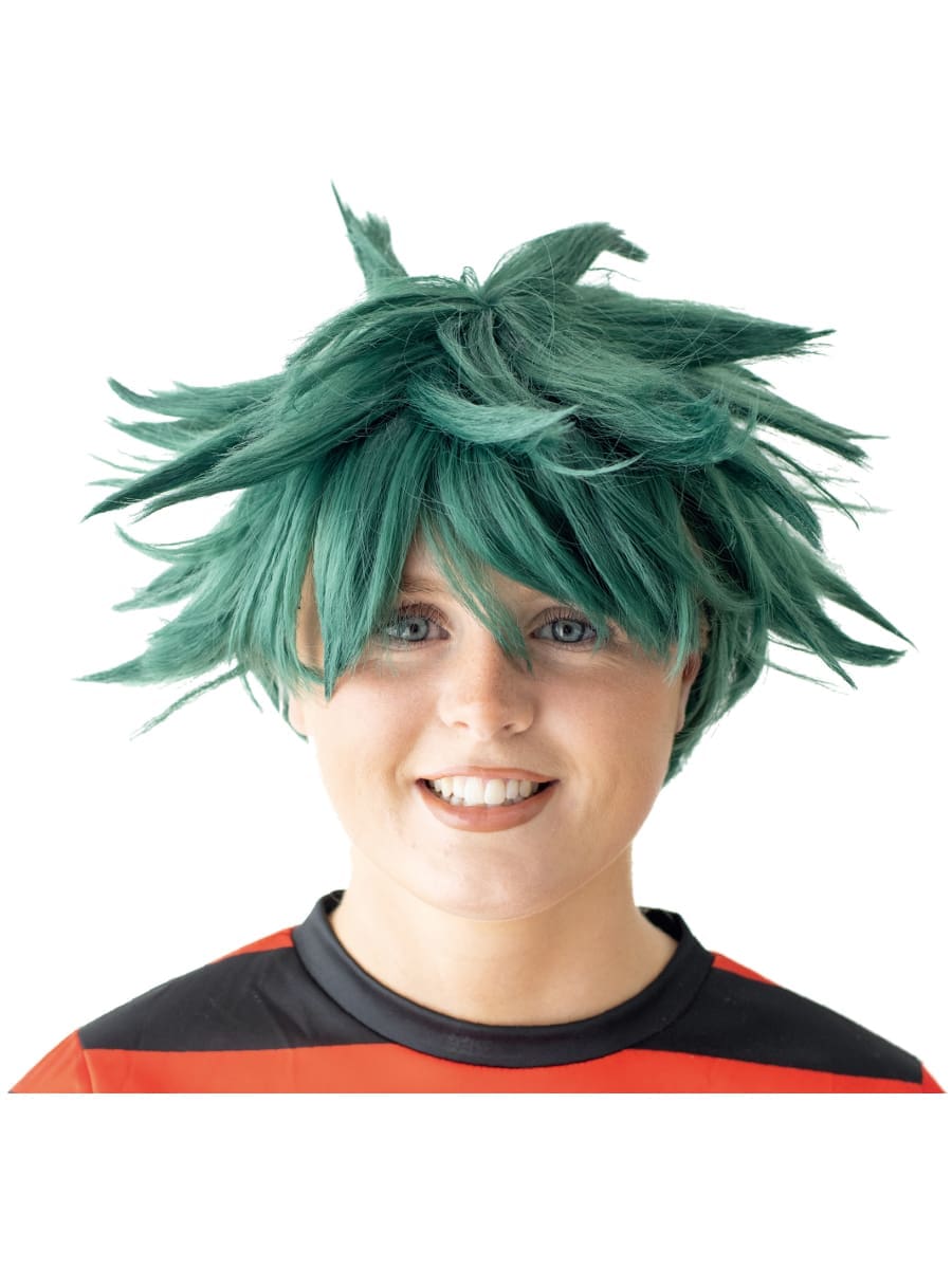 Anime Green Spike Wig - The Party Place